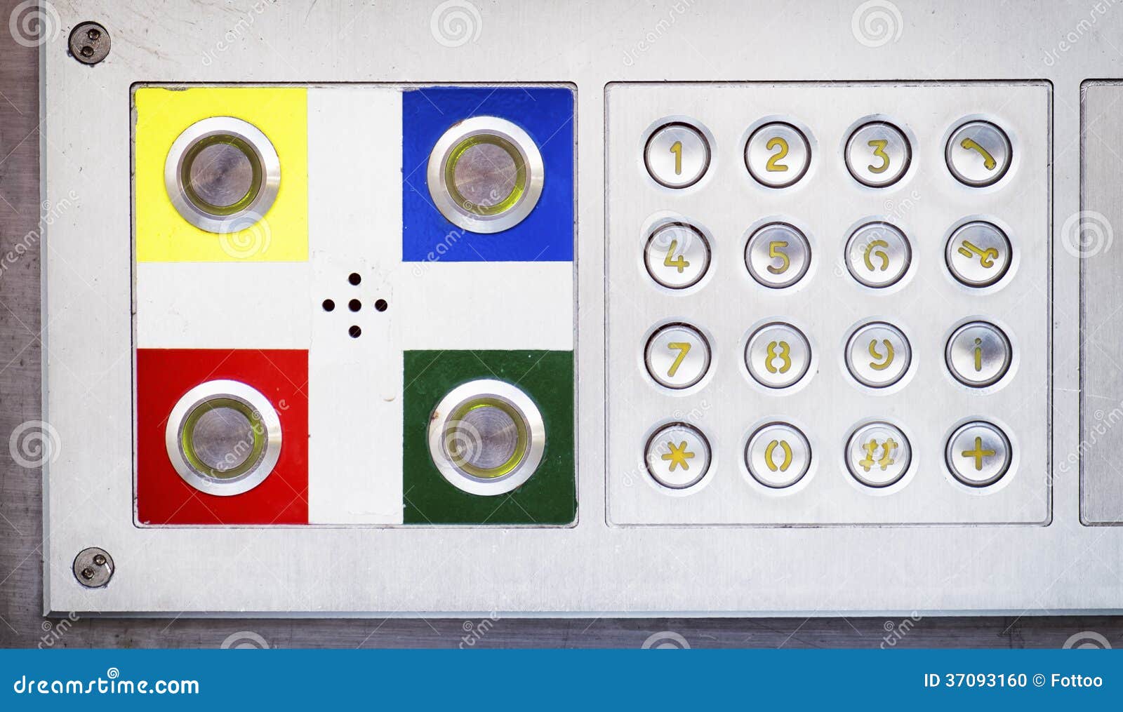 Modern keypad stock photo. Image of entrance, outdoors - 37093160