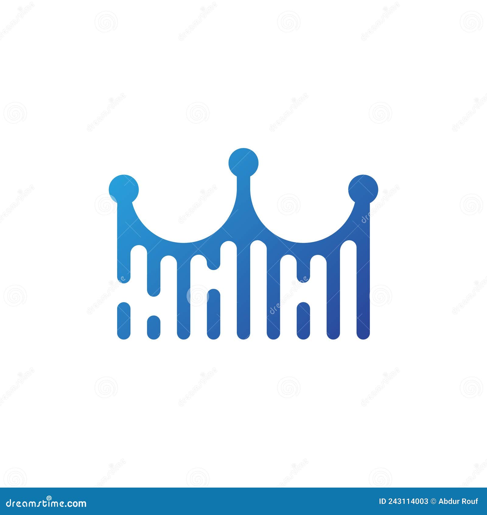 Crown Technology Logo Design Stock Vector - Illustration of clean ...