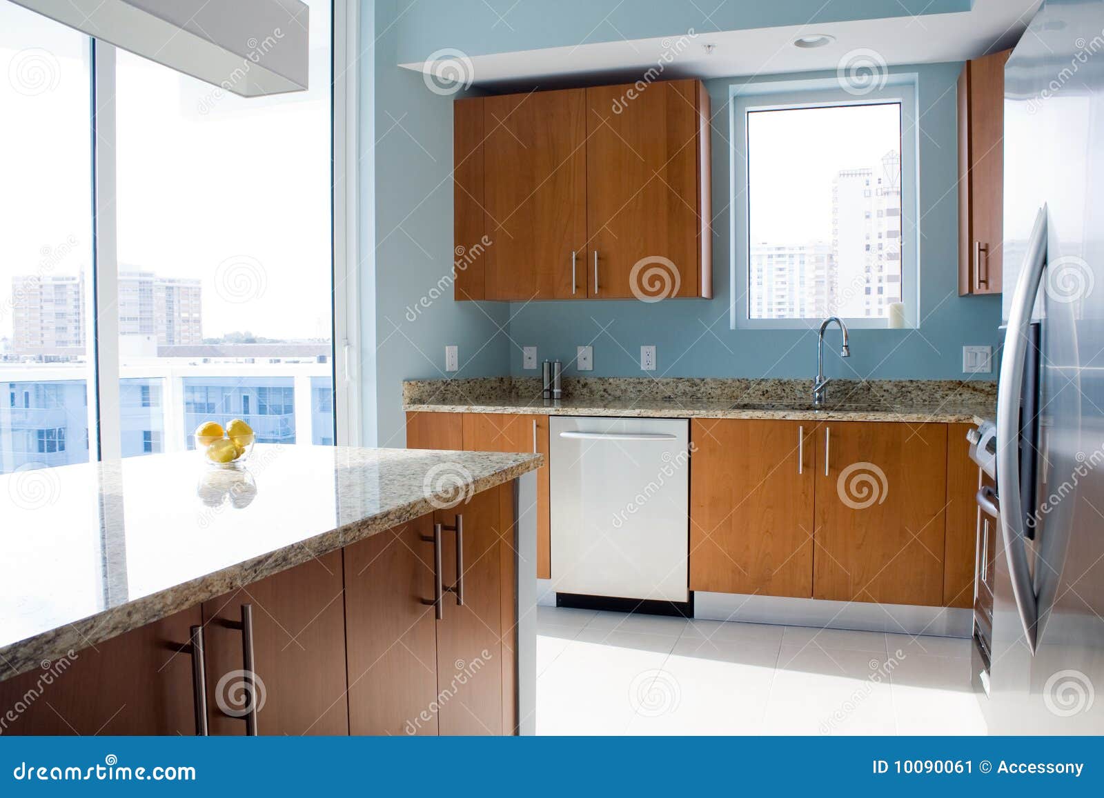 Modern kitchen stock image. Image of apartment, appliance - 10090061