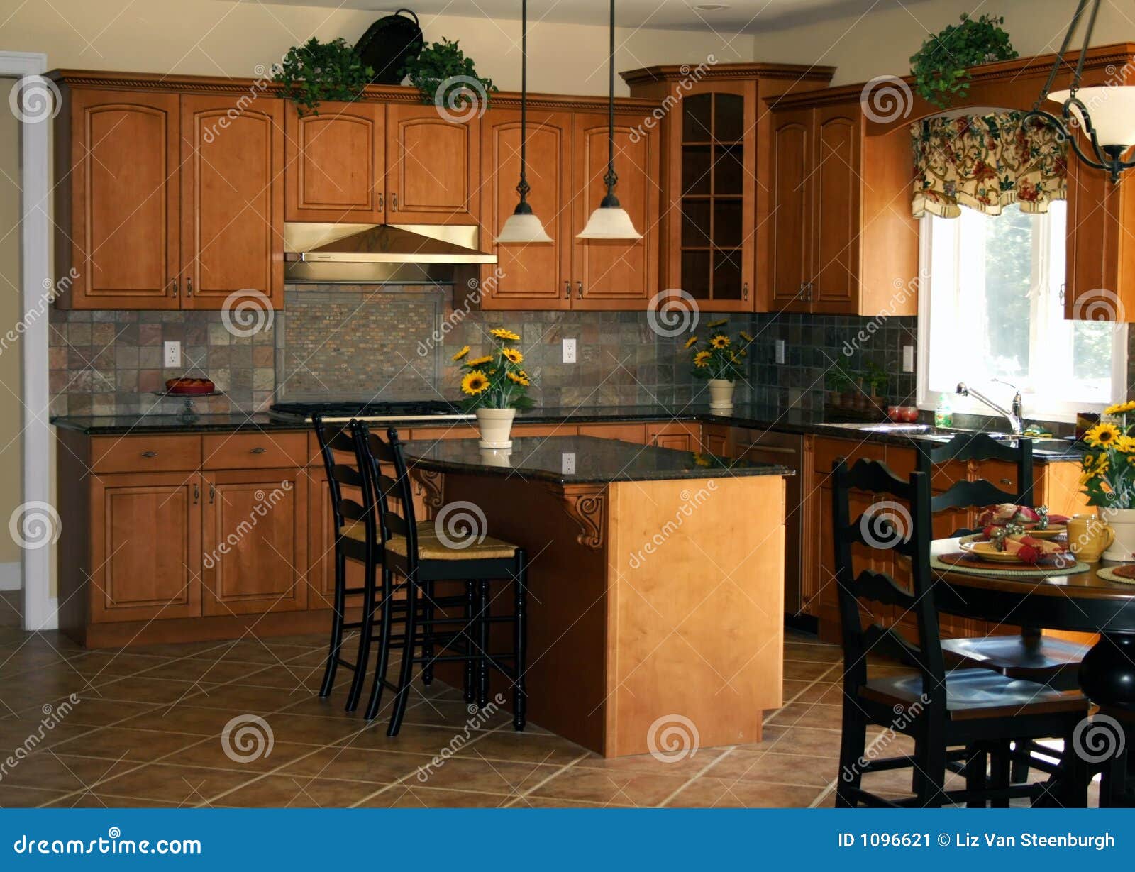Modern Kitchen stock image. Image of home, cabinets, chrome - 1096621