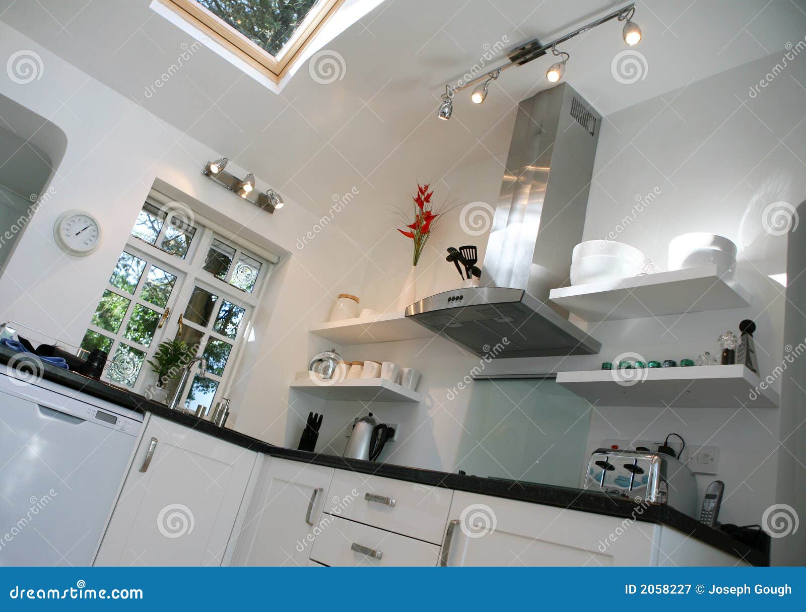 Modern Kitchen stock image. Image of cooking, home, overhead - 2058227