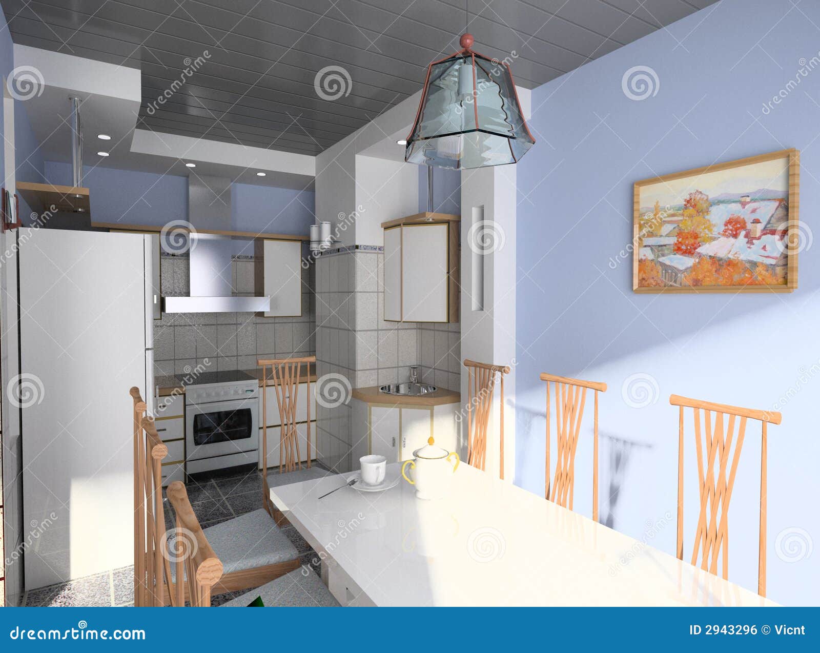 The modern kitchen stock photo. Image of contemporary - 2943296