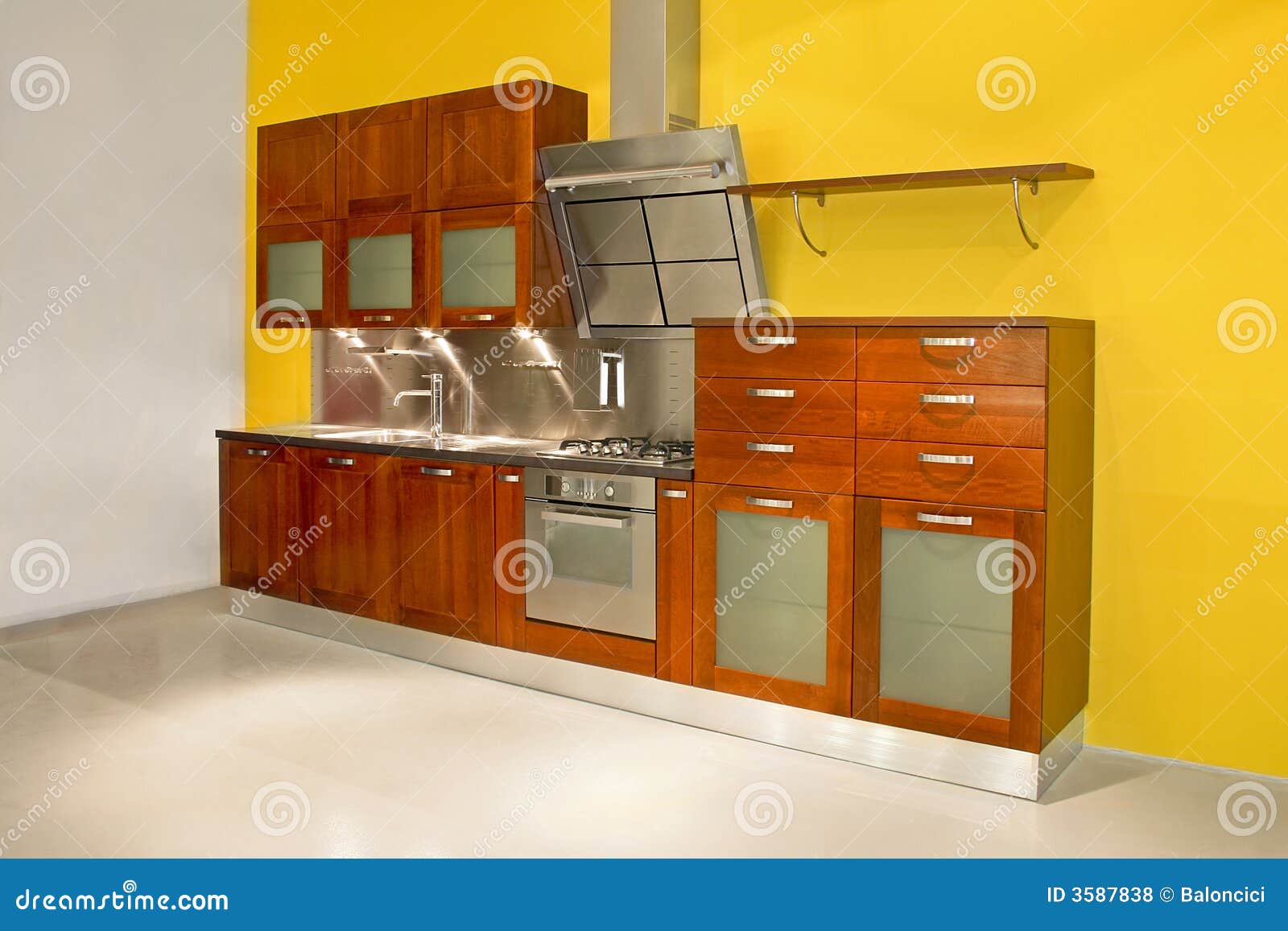 Modern kitchen angle stock photo. Image of house, kitchen - 3587838