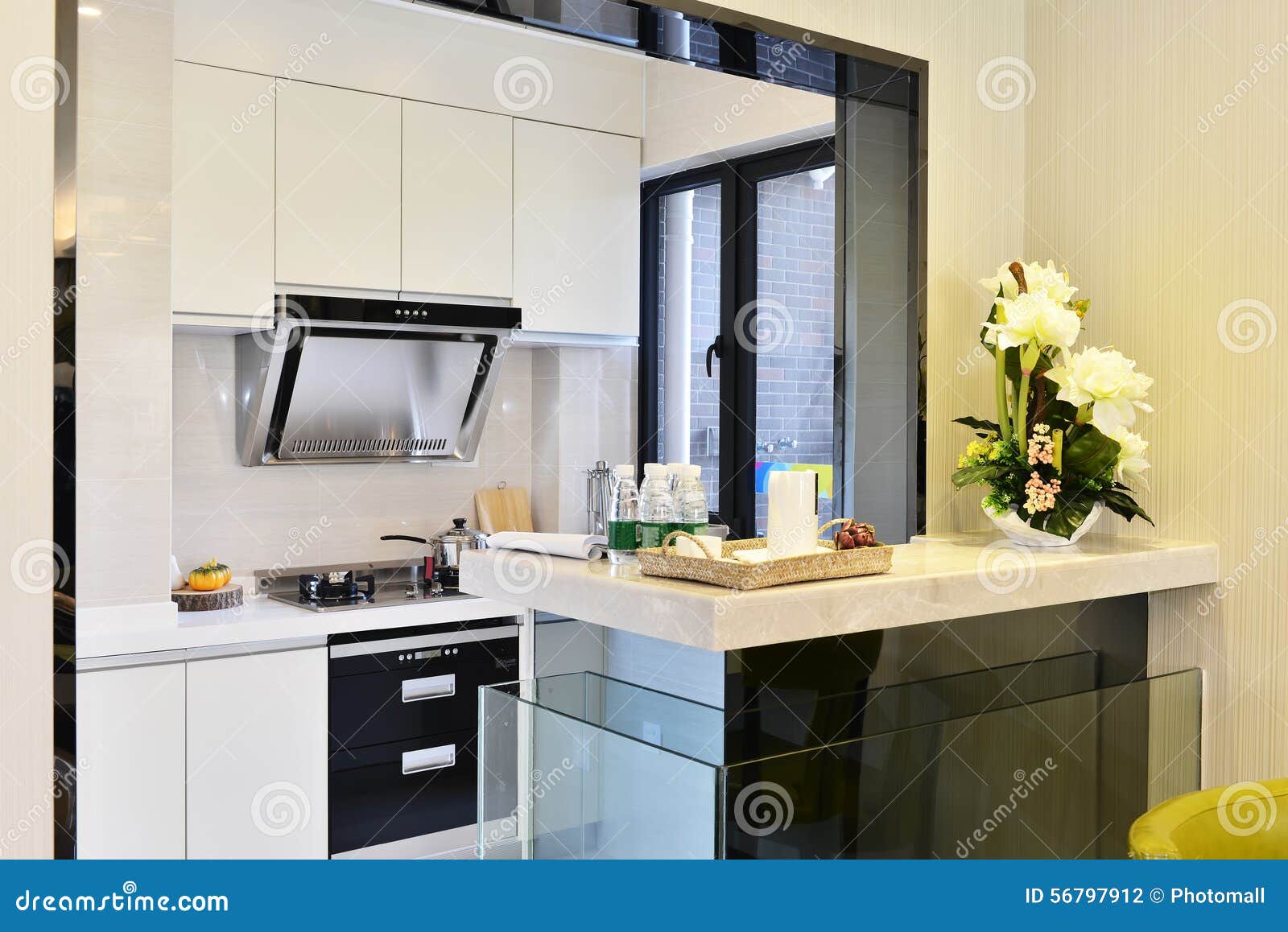 Modern kitchen stock photo. Image of family, food, cooking - 56797912