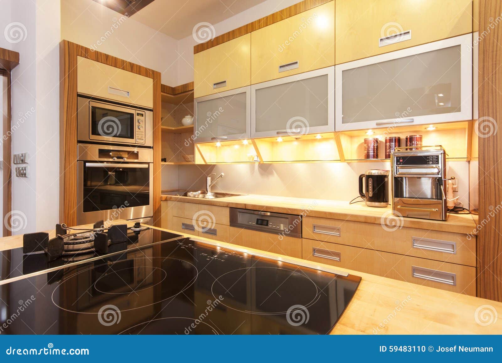 Modern kitchen stock photo. Image of design, cooking - 59483110
