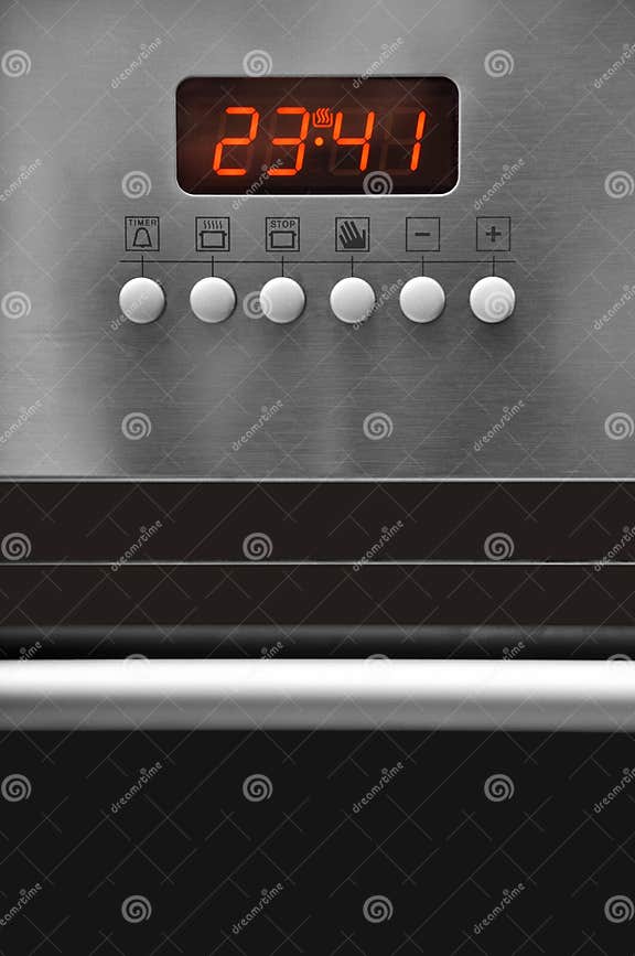 Modern Kitchen Has an Oven and the Control Panel Stock Photo - Image of ...