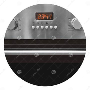 Modern Kitchen Has an Oven and the Control Panel Stock Image - Image of ...