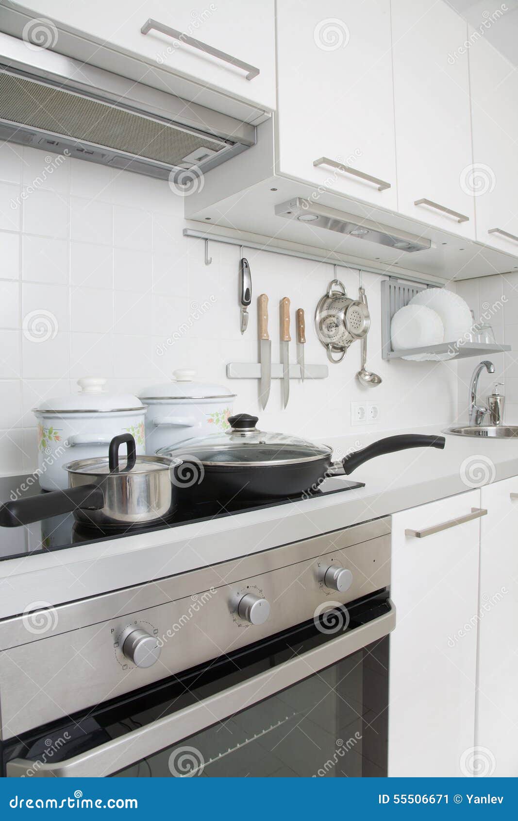 Modern kitchen stock image. Image of appliances, fitments - 55506671