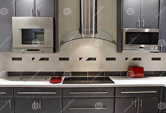 Modern Kitchen Horizontal stock photo. Image of equipment - 16308900