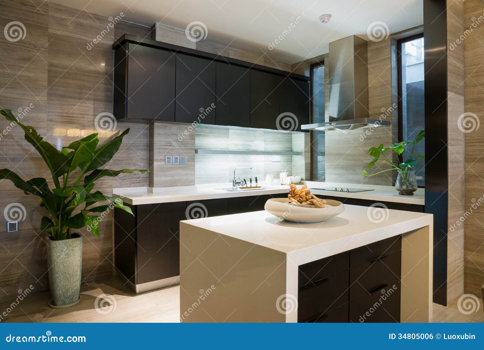 Modern kitchen stock photo. Image of kitchen, decoration - 34805006