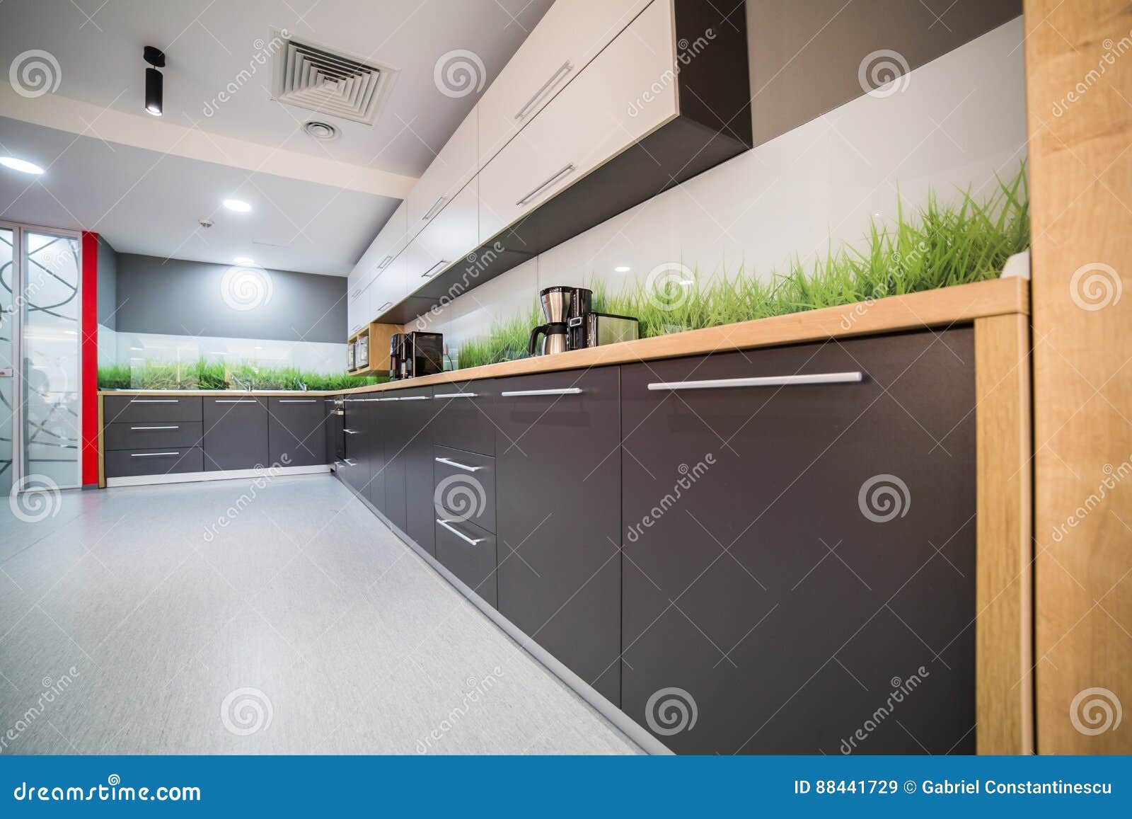 Modern kitchen stock image. Image of cabinets, stove - 88441729