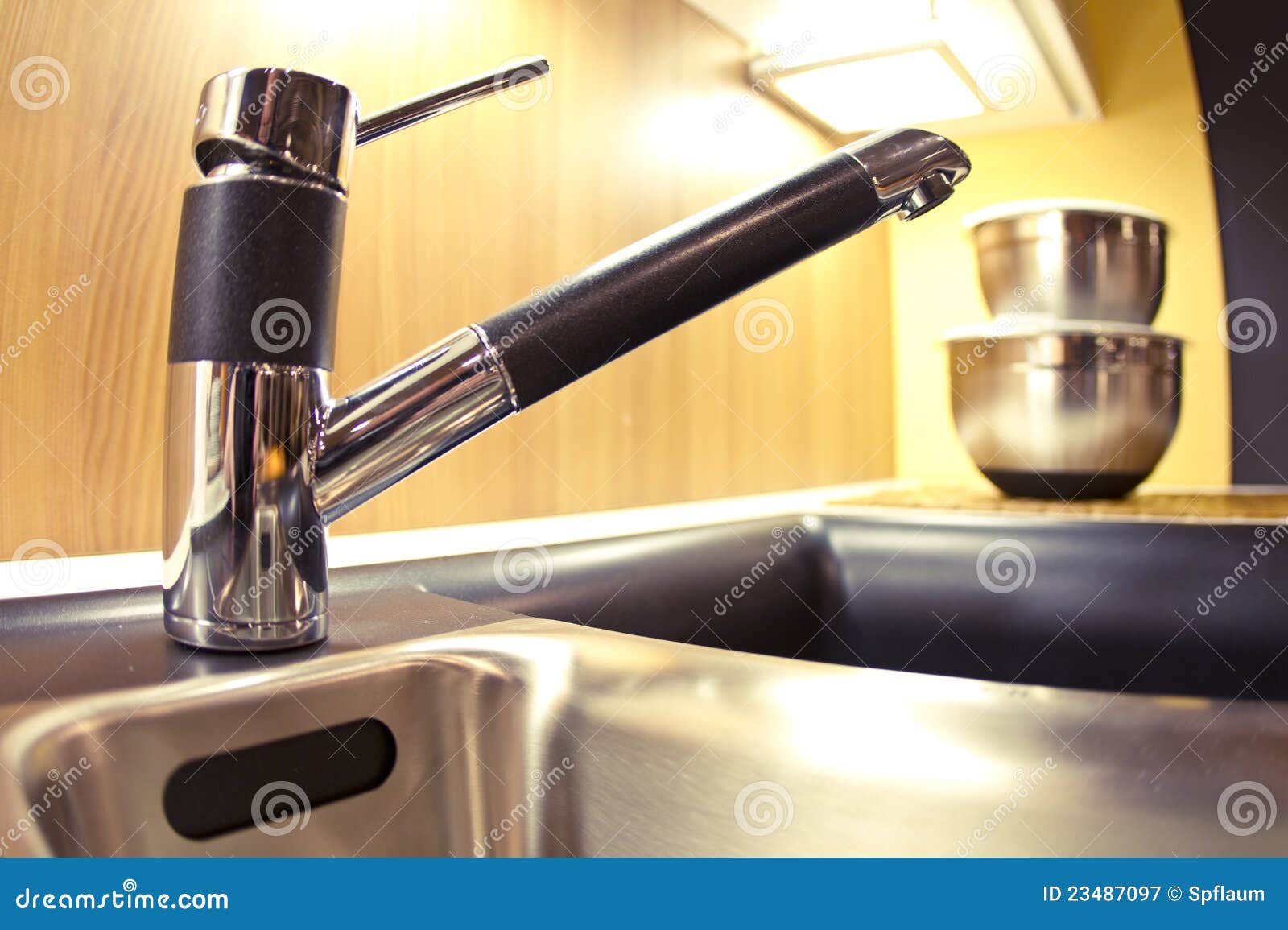 Modern kitchen pipe stock image. Image of pipe, dishes - 23487097