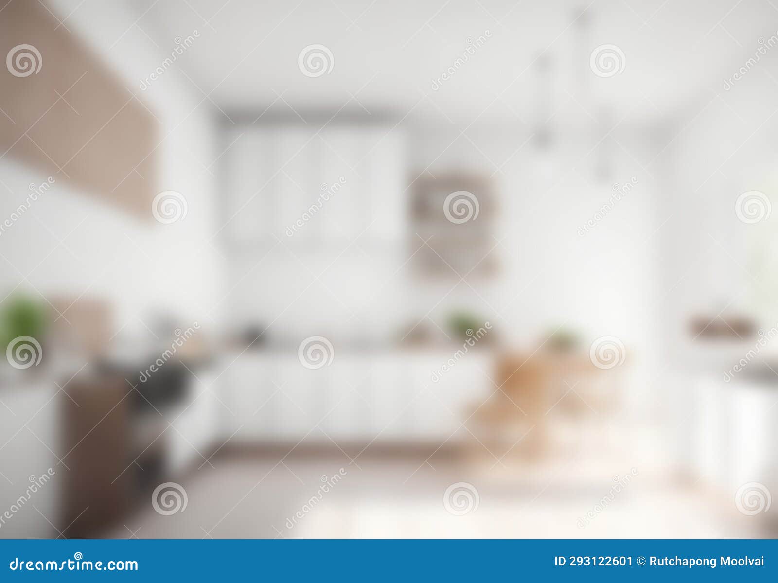 Modern Kitchen Room Interior Design Stock Image - Image of background ...