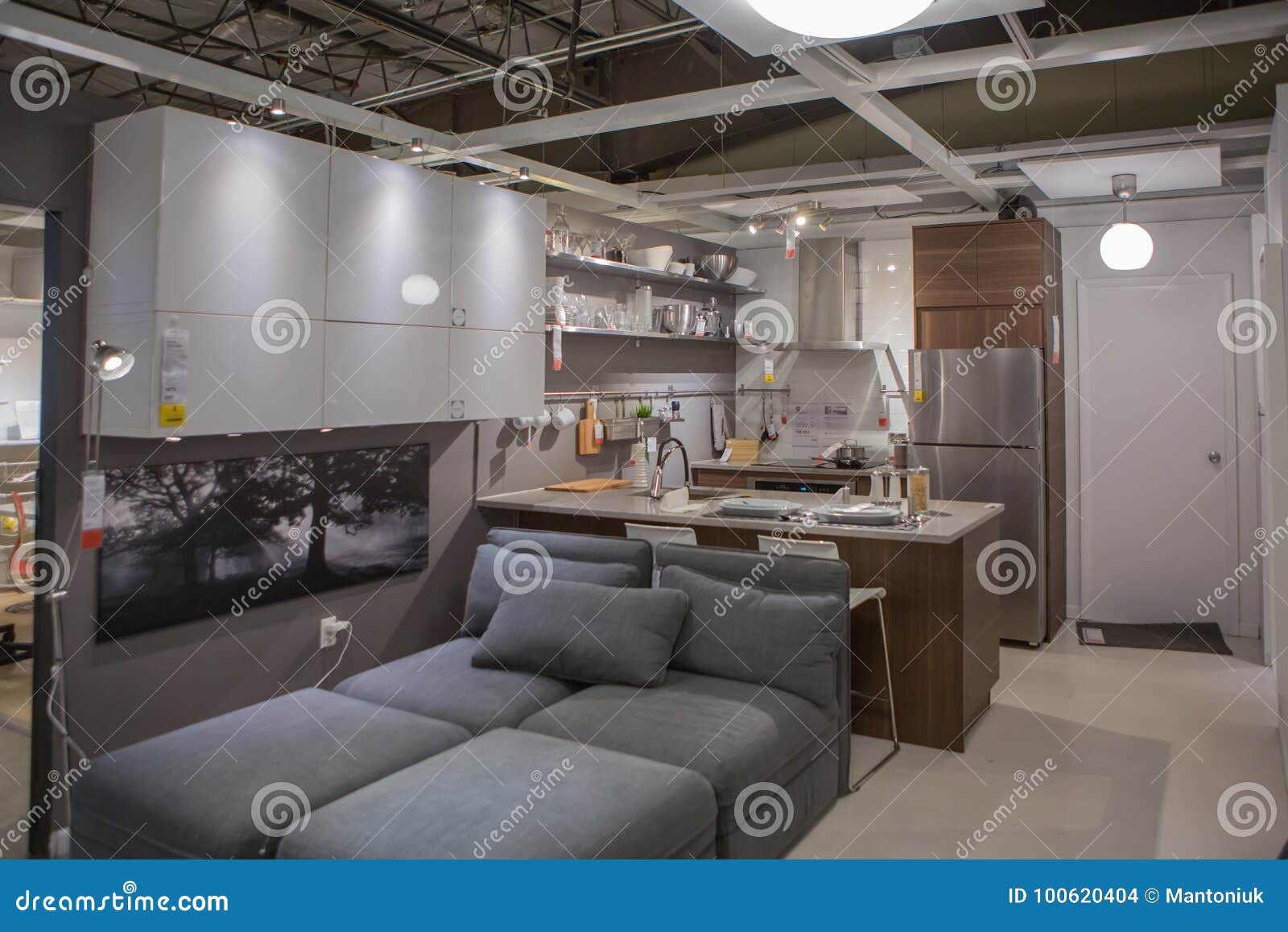 IKEA show room editorial stock image. Image of kitchen - 100620404
