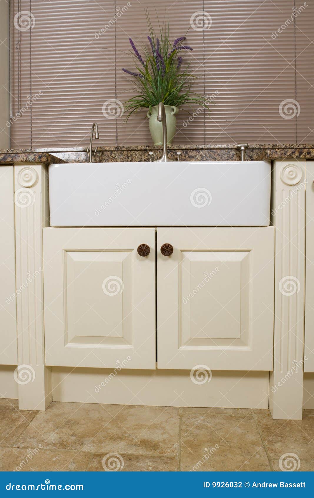 Modern kitchen sink area stock photo. Image of luxury - 9926032