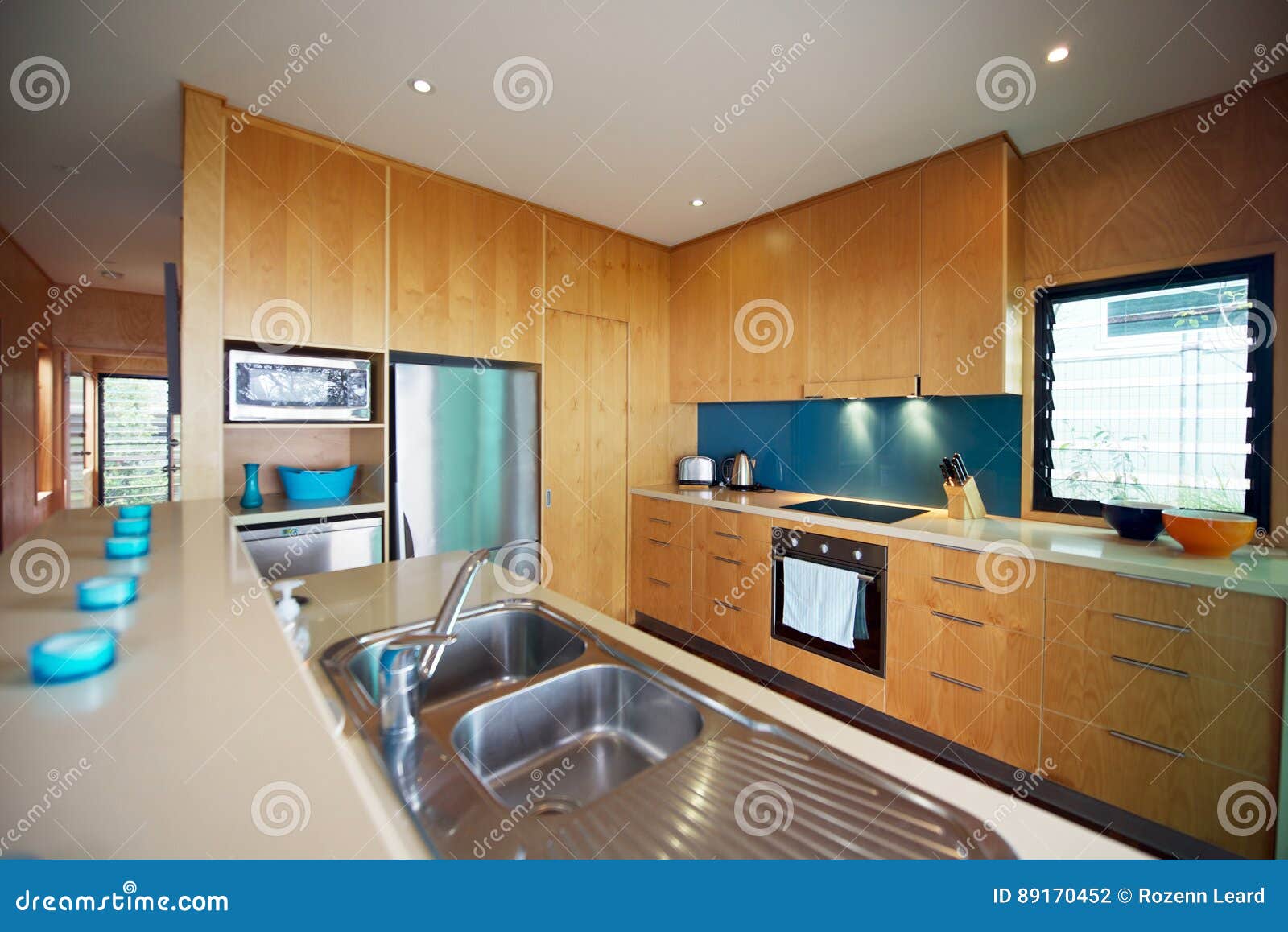 Modern Kitchen stock photo. Image of architecture, dishwasher - 89170452