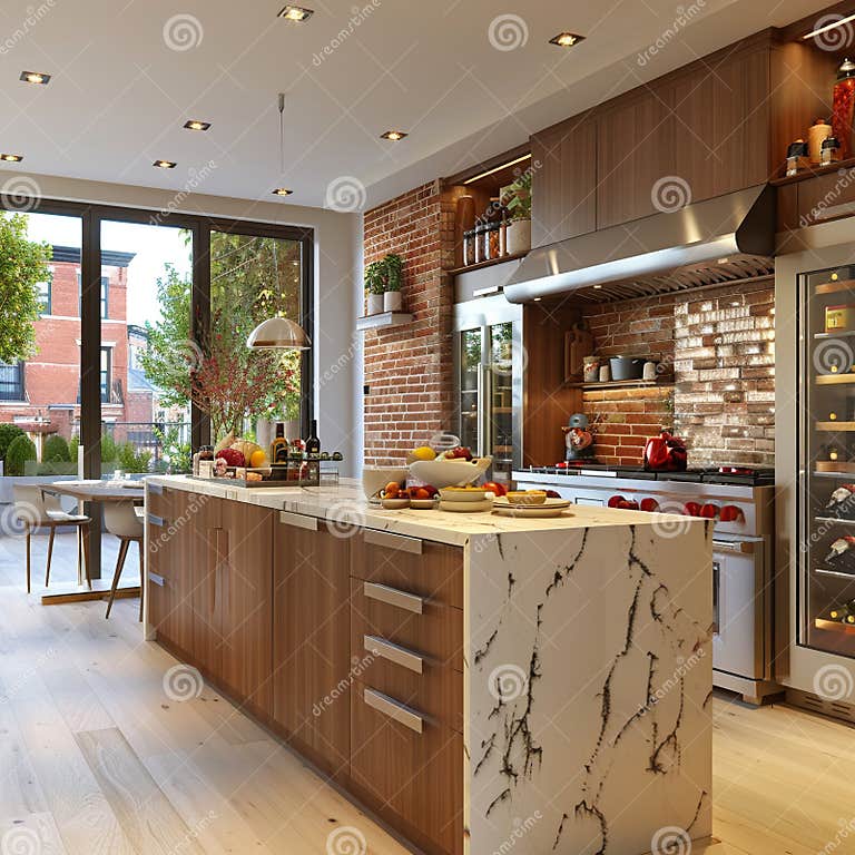 Modern Kitchen with Streamlined Appliances, Intuitive Layout, Sleek ...