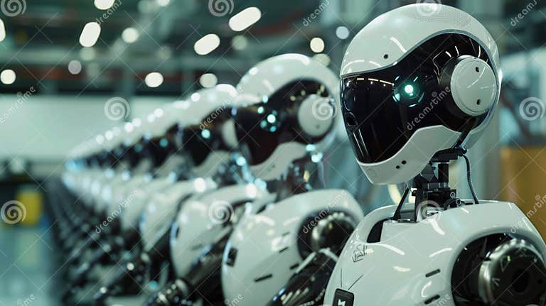 Modern Lab with Cuttingedge Robots Conducting Hightech Work in Advanced ...