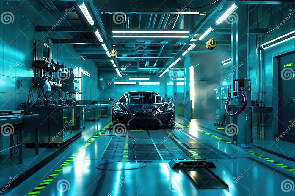 Modern Lab Environment Where Finished Vehicles Undergo Rigorous Testing ...