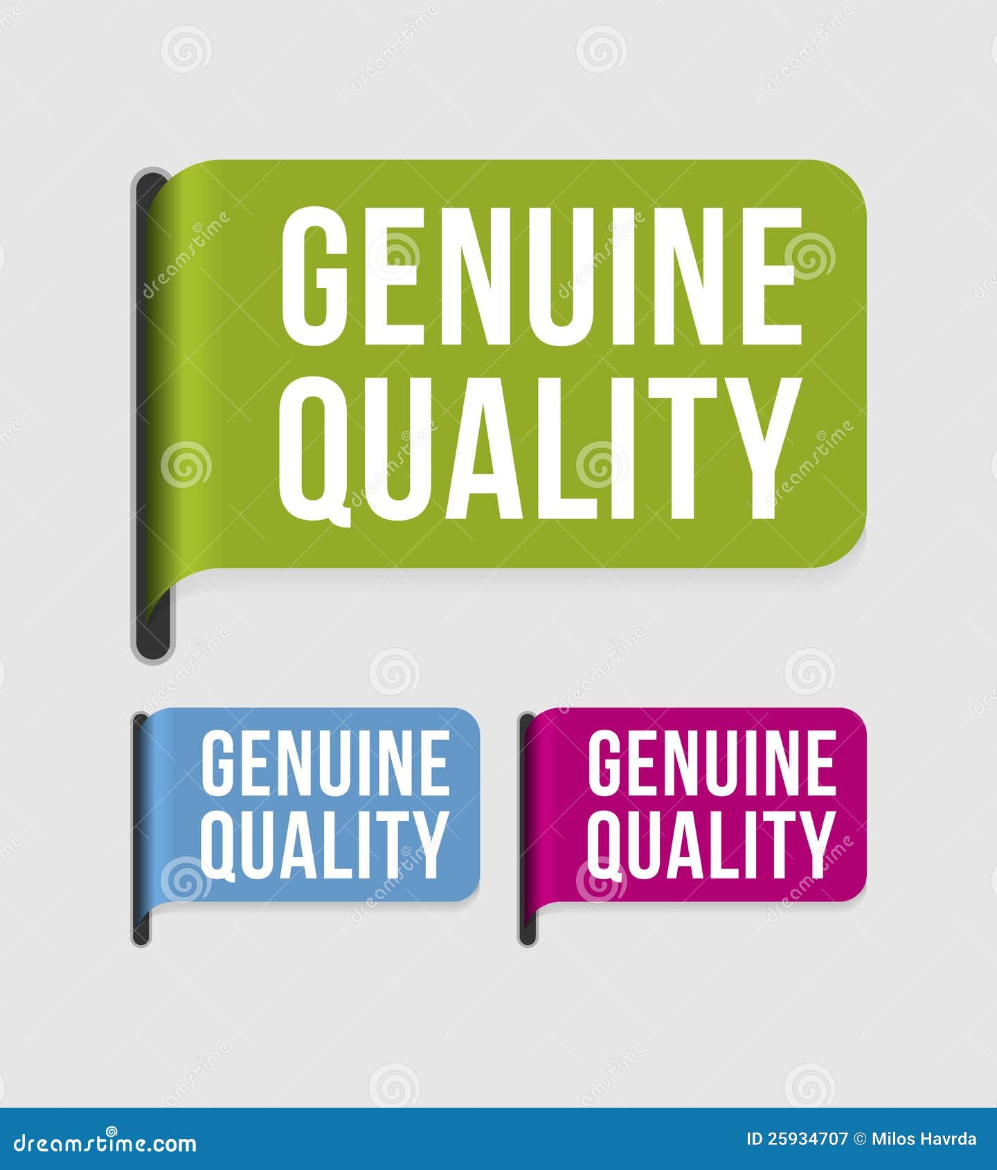 Modern Label â€“ Genuine Quality Stock Vector - Illustration of ...