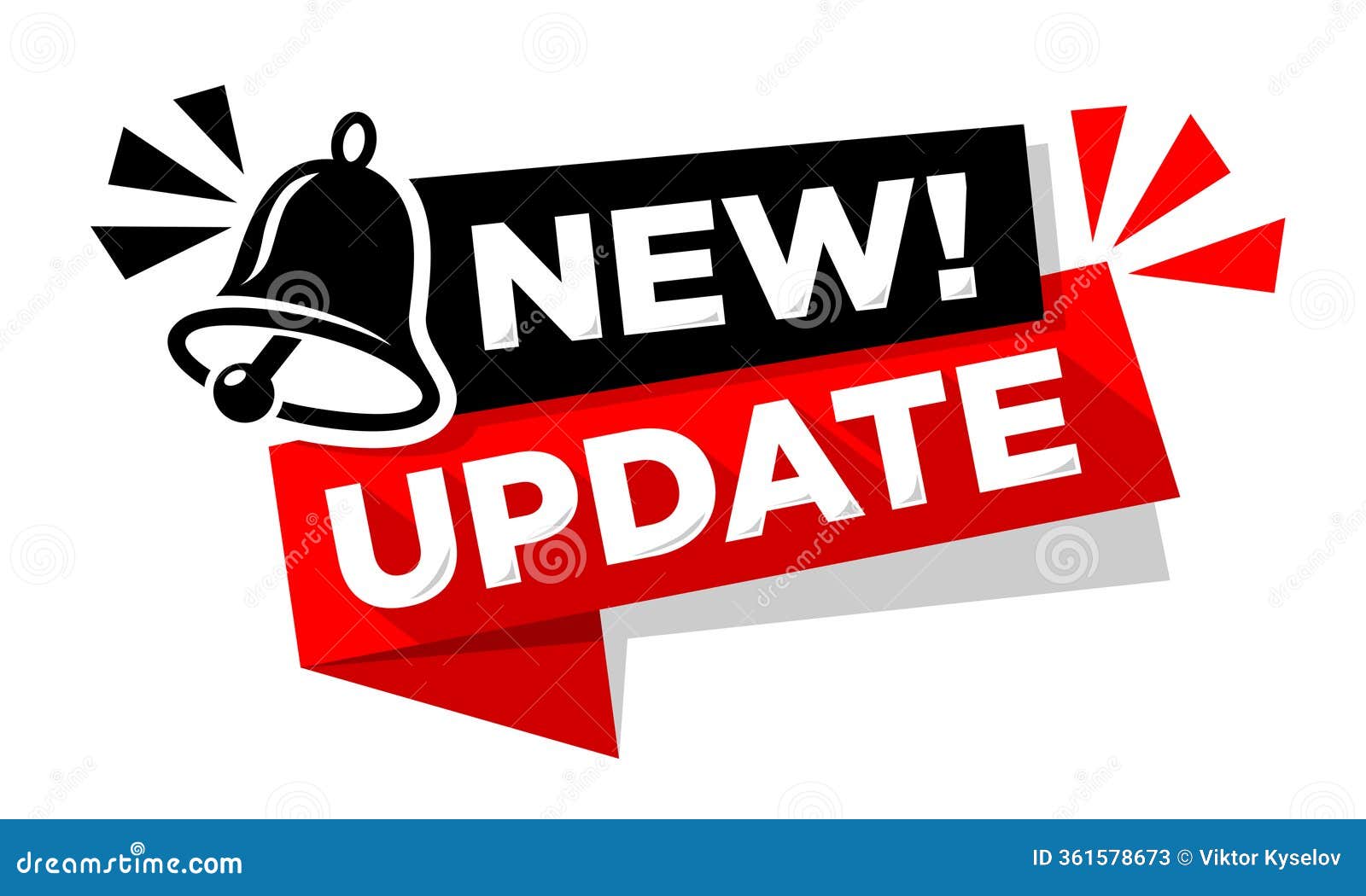 Modern label New Update stock illustration. Illustration of sticker ...