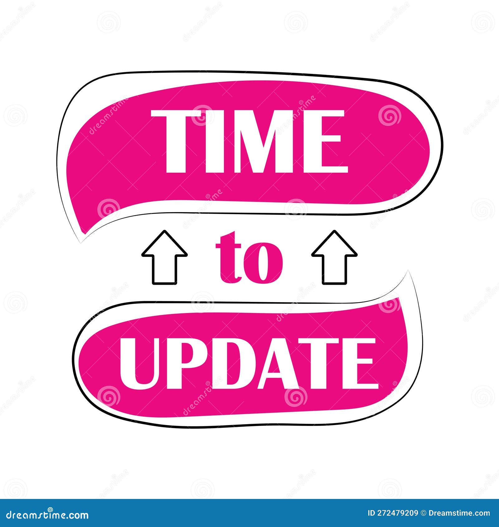 Modern Label Time To Update. New Update Stock Vector - Illustration of ...