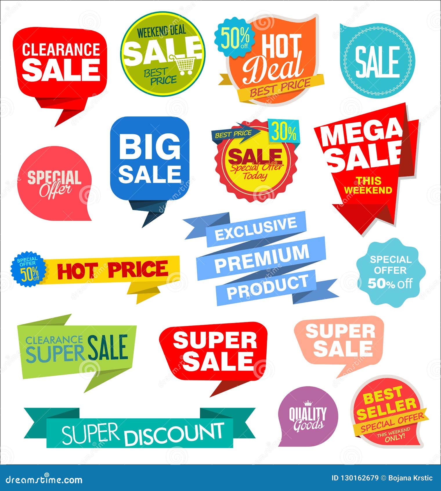 Modern Labels Badges and Tags Vector Illustration Stock Illustration ...