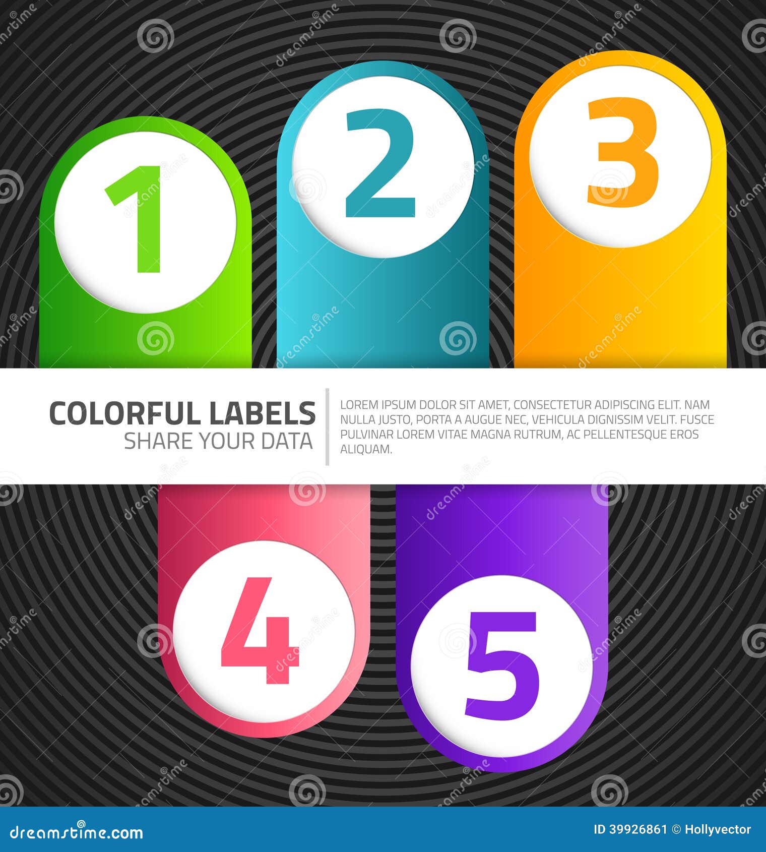 Modern labels stock vector. Illustration of message, point - 39926861