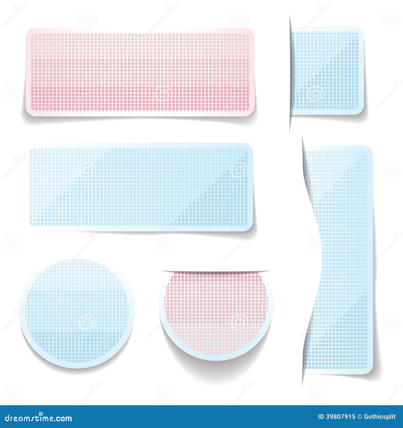 Modern labels stock vector. Illustration of notepaper - 39807915