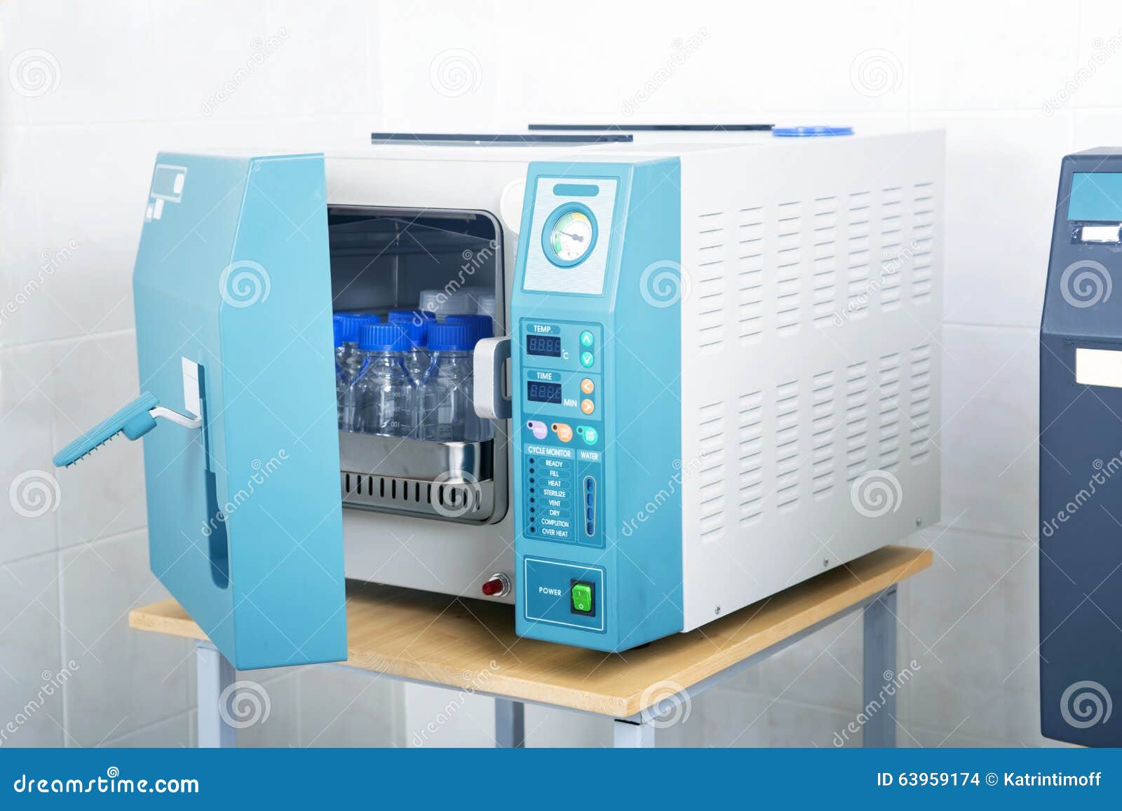 Modern Laboratory Autoclave Sterilizer Stock Photo - Image of clean ...