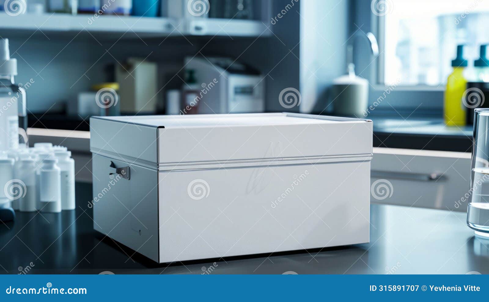 Modern Laboratory Benchtop Cooler. Generative Ai Stock Illustration ...