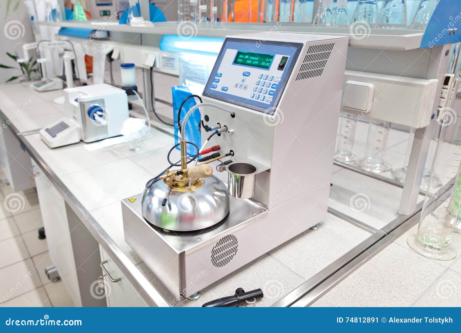 Modern laboratory interior stock image. Image of hall - 74812891