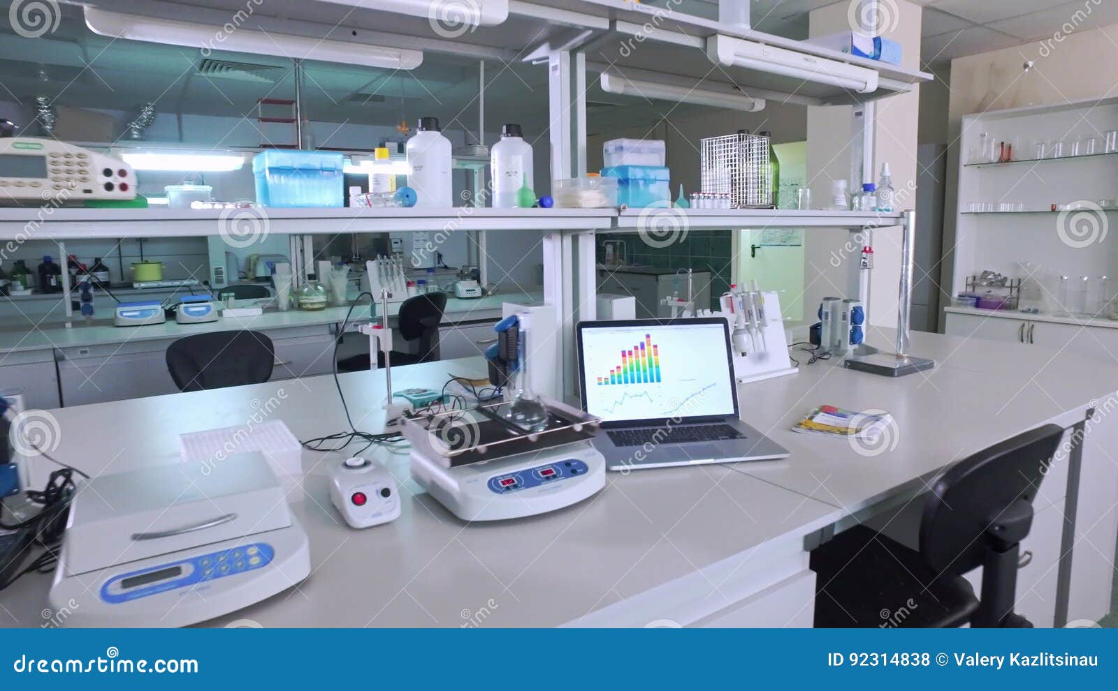 Modern Laboratory Interior Empty Laboratory Room Lab Interior Empty Lab ...