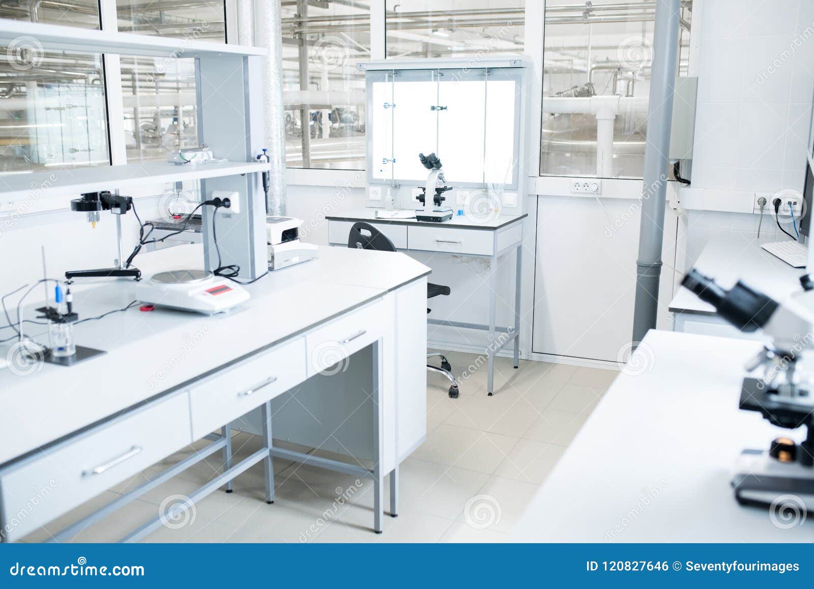 Modern Laboratory stock photo. Image of space, experiment - 120827646