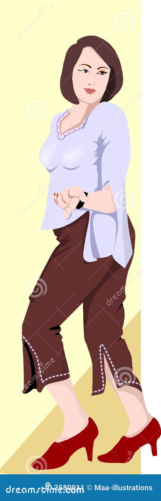 Modern lady stock vector. Illustration of little, lady - 3580911