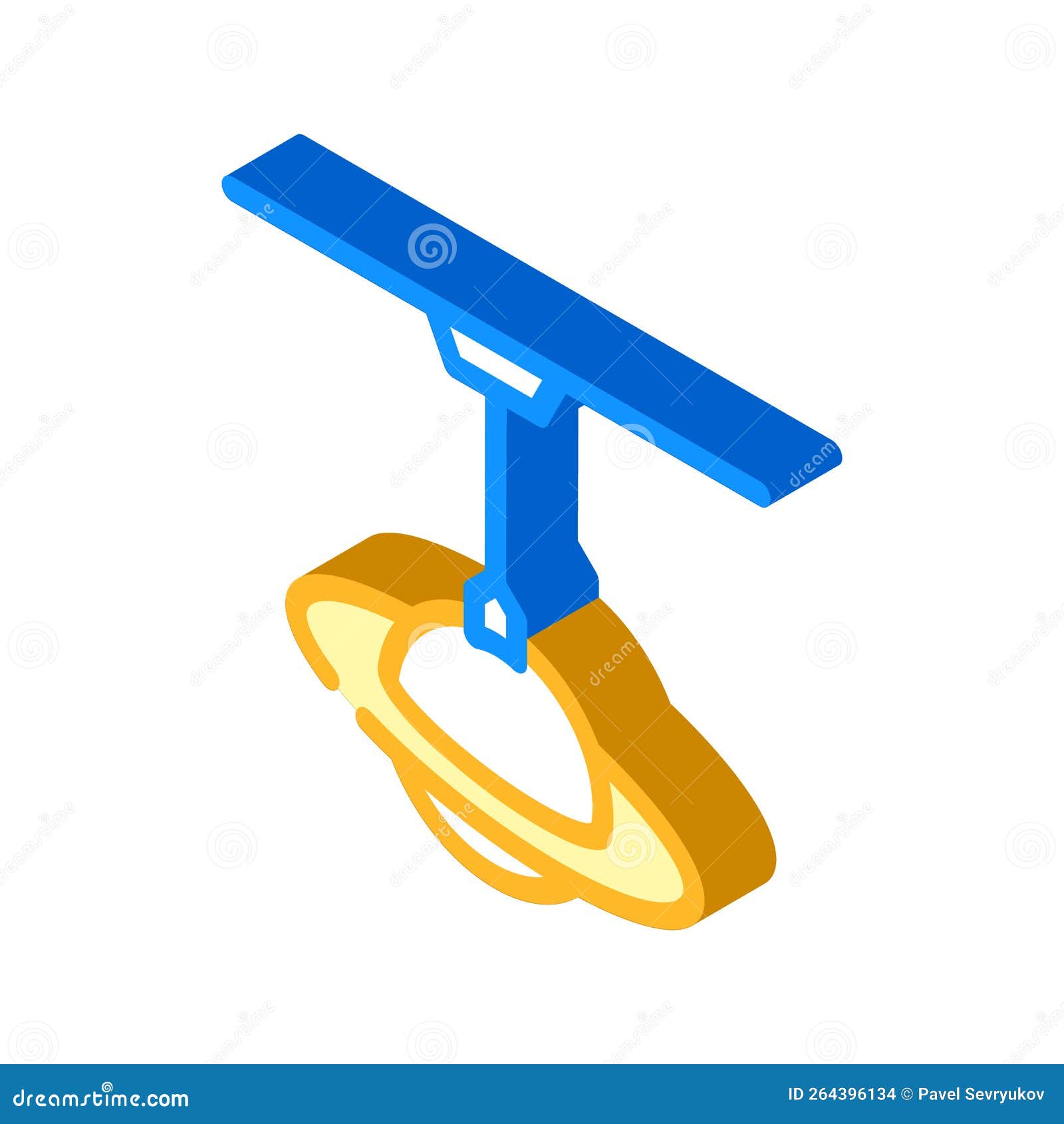 Modern Lamp Ceiling Isometric Icon Vector Illustration Stock Vector ...