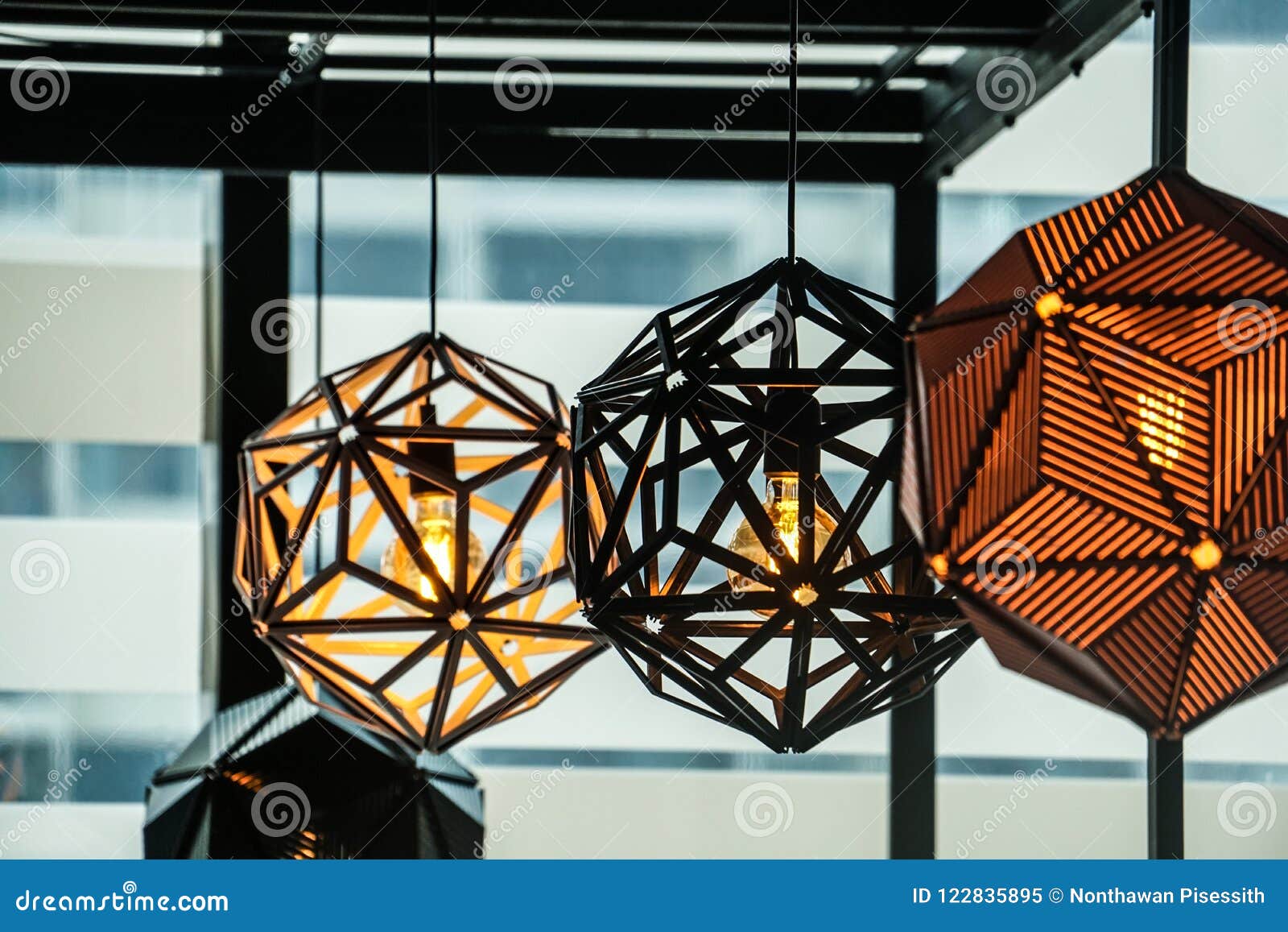 Modern Lamp Design Decoration Stock Image - Image of bulb, lightbulb ...