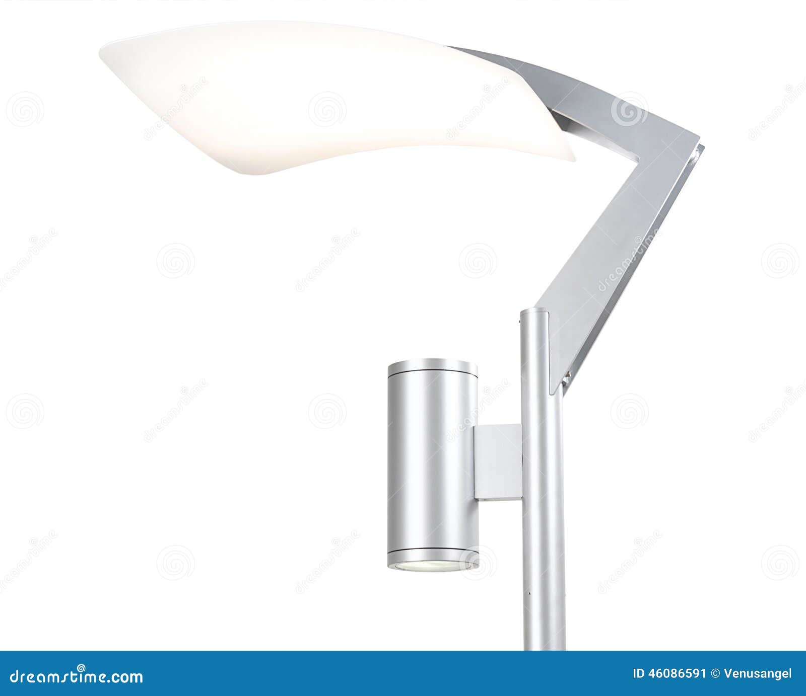 Modern lamppost stock image. Image of lamp, bright, illuminated - 46086591