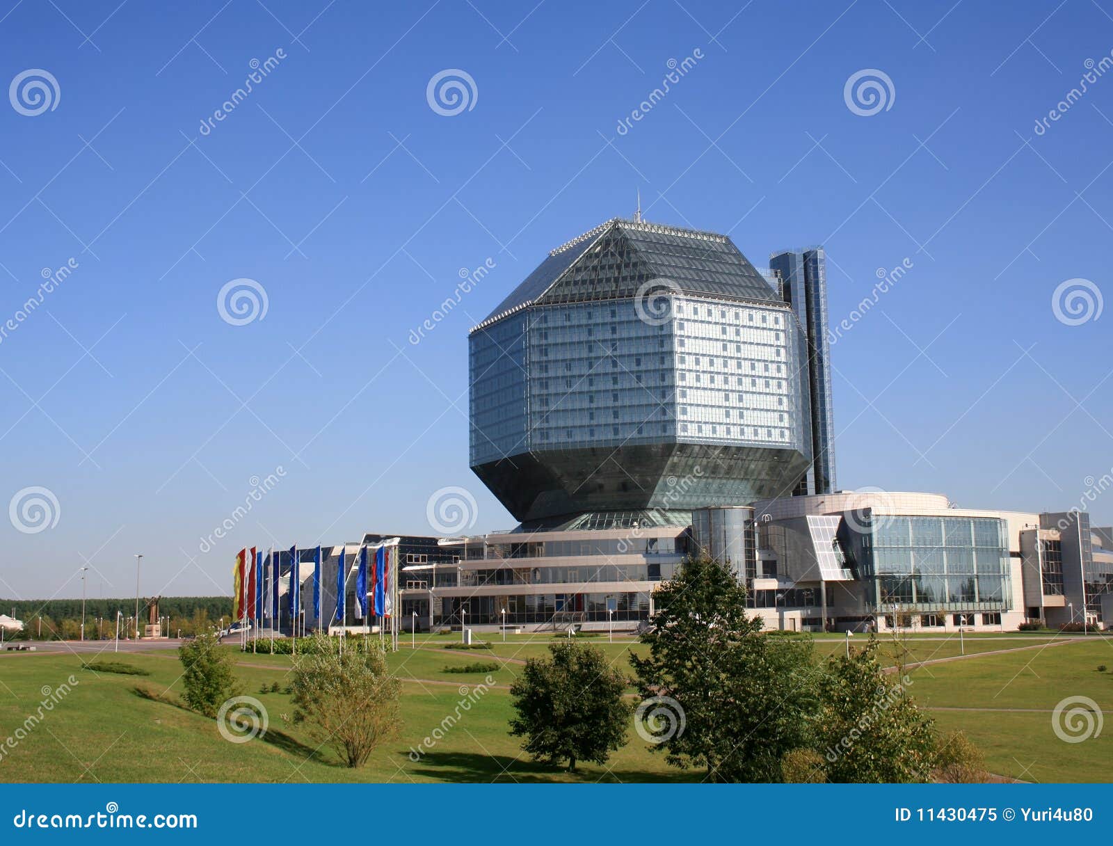 Modern landmark of Minsk stock image. Image of culture - 11430475