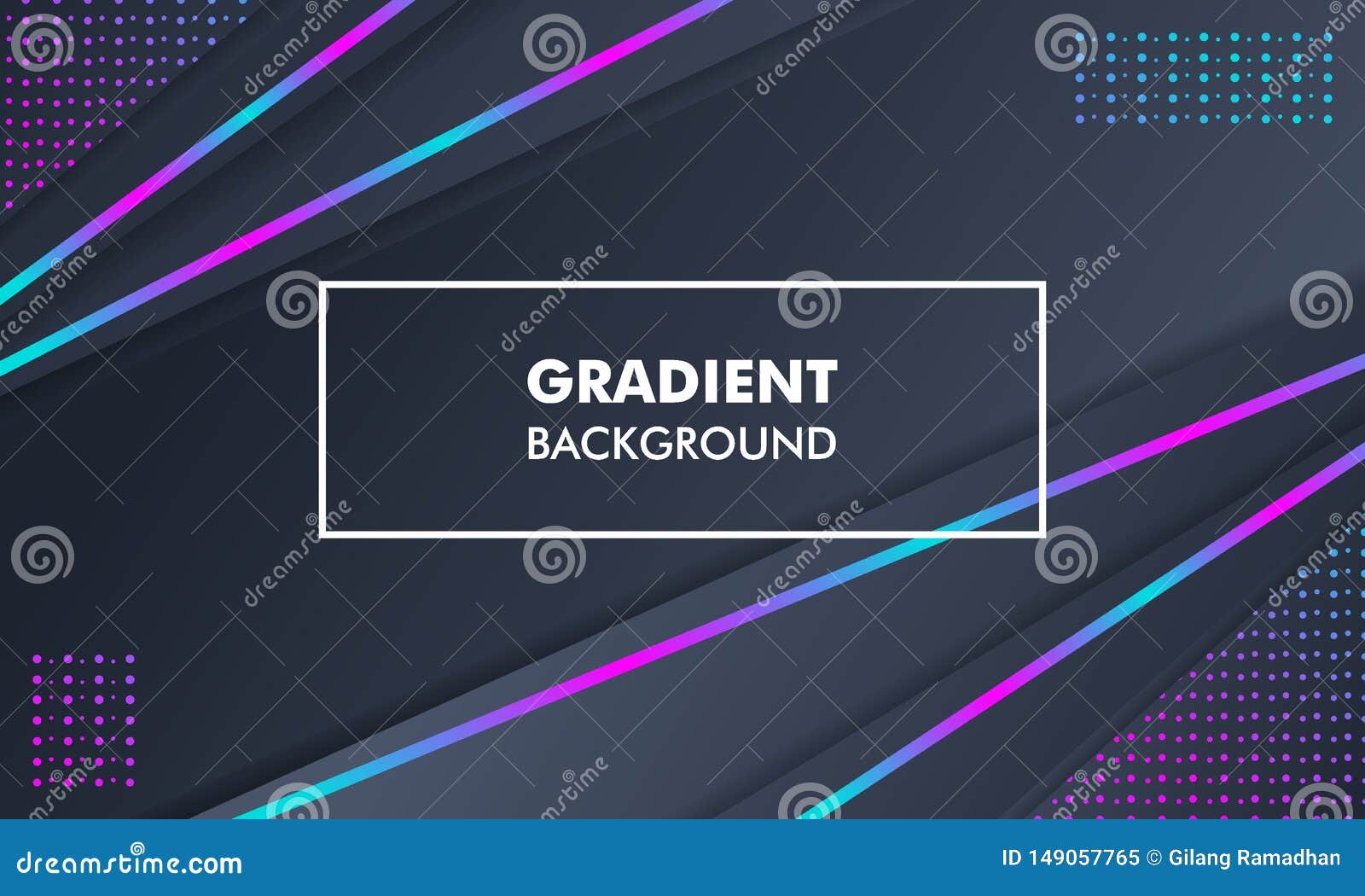Modern Landscape Gradient Background Neon Light Stock Illustration ...
