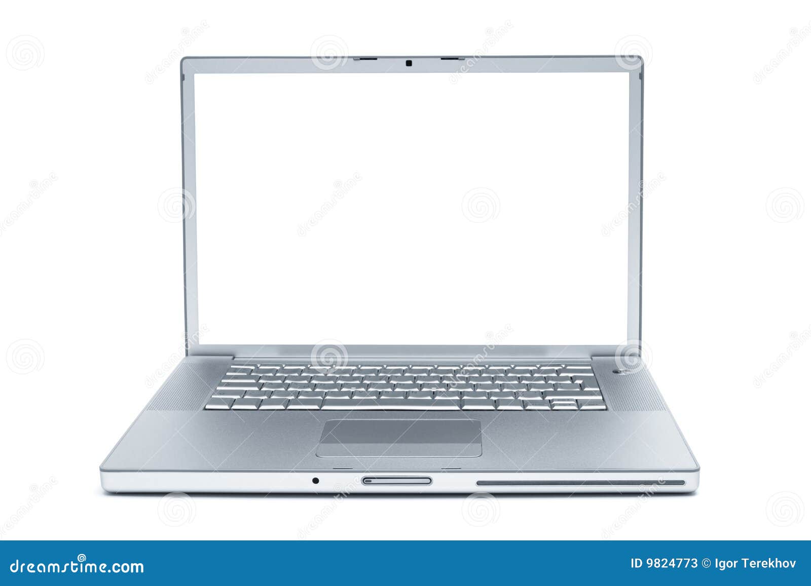 Modern laptop stock image. Image of information, medium - 9824773