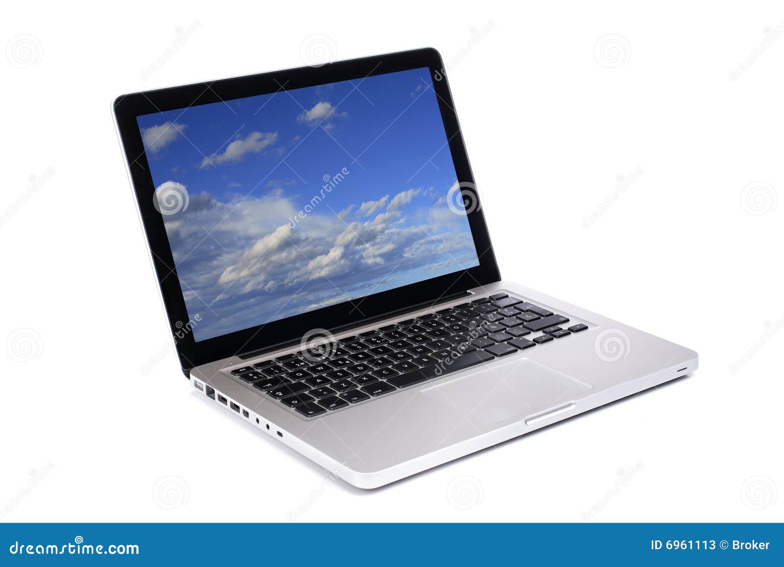 Modern laptop computer stock image. Image of network, electronic - 6961113