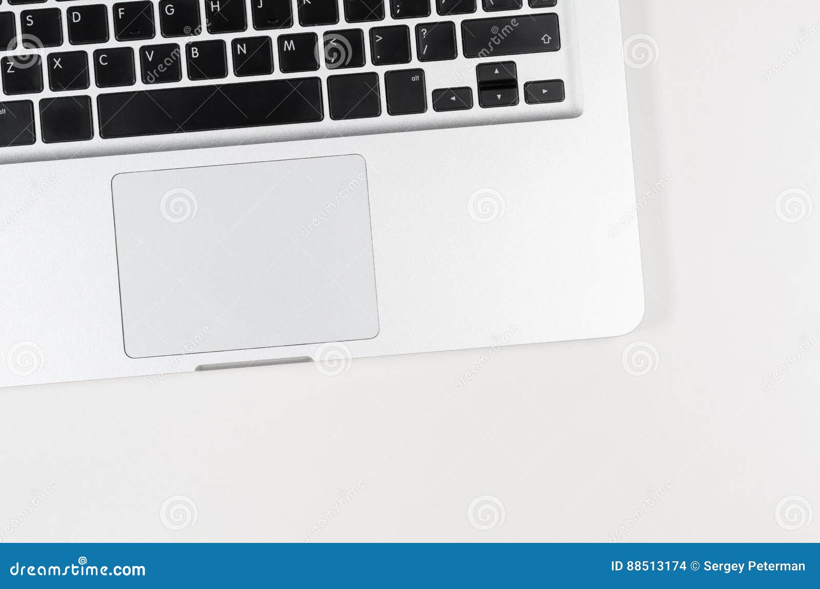 Modern Laptop Computer, Top View Stock Photo - Image of portable ...