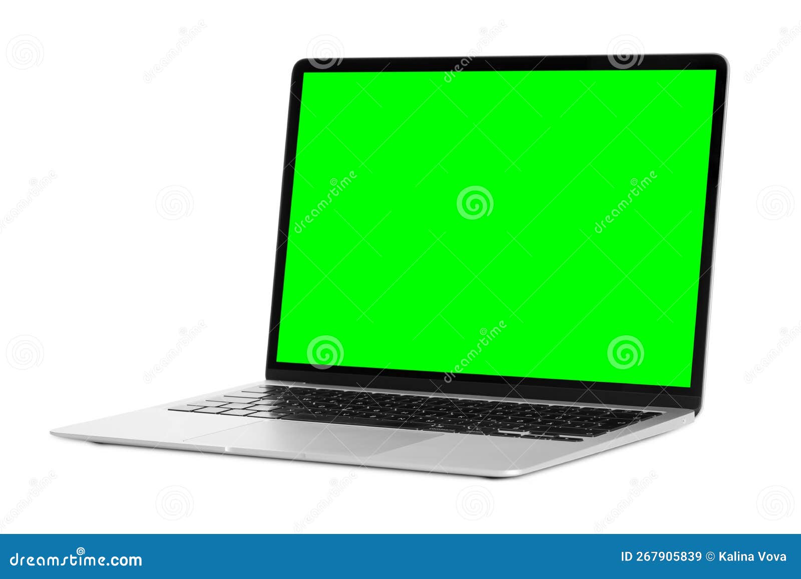 A Modern Laptop Computer on the White Background Stock Image - Image of ...