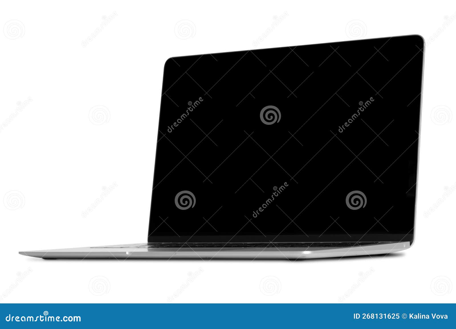 A Modern Laptop Computer on the White Background Stock Image - Image of ...