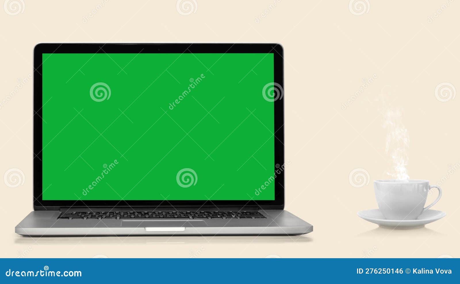 A Modern Laptop Computer on White Background Stock Photo - Image of ...