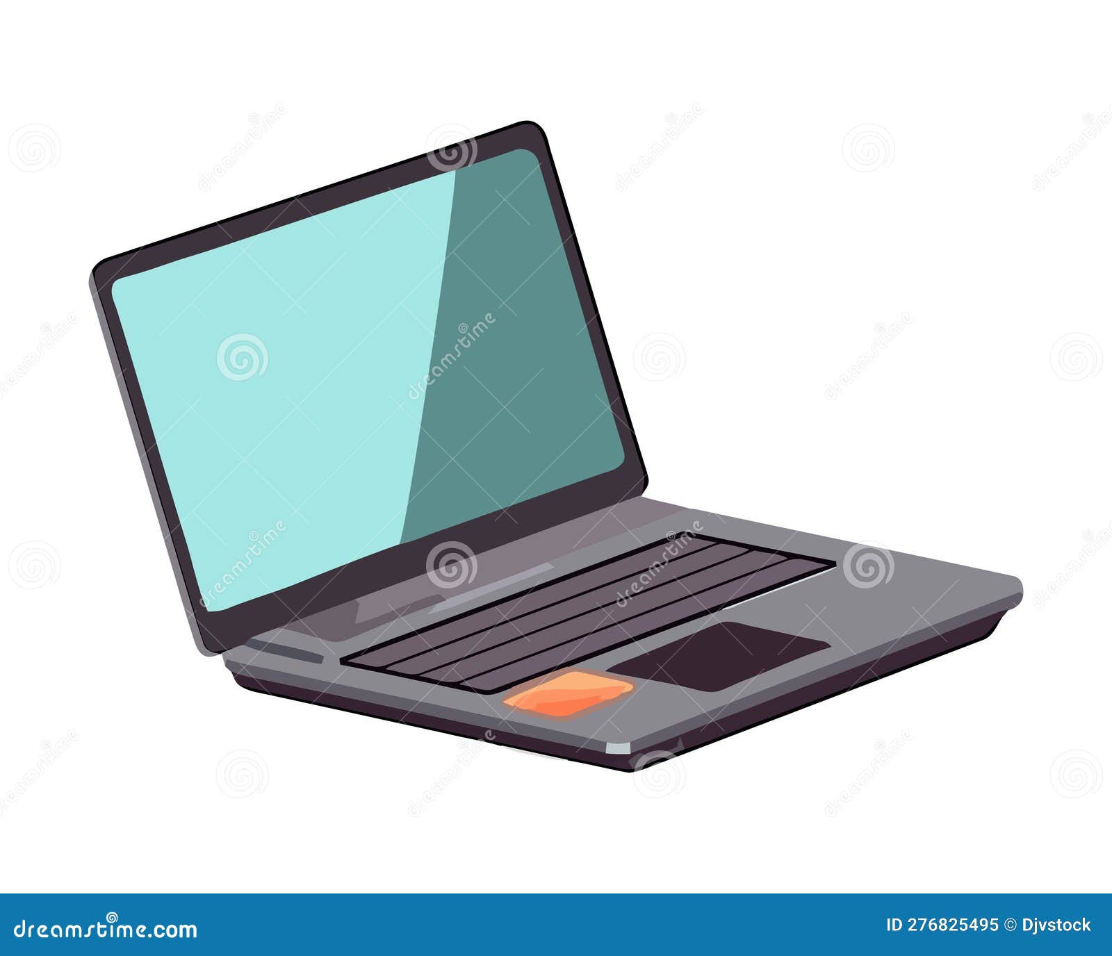 Modern laptop device icon stock vector. Illustration of flat - 276825495