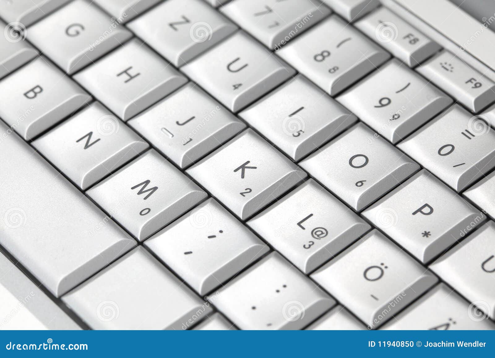 Modern Laptop Keyboard, Closeup Stock Photo - Image of keyboard ...
