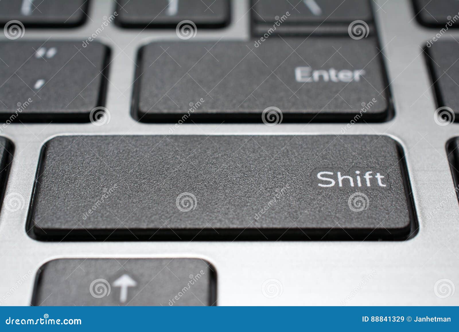 Modern Laptop Keyboard Closeup Stock Image - Image of technology ...