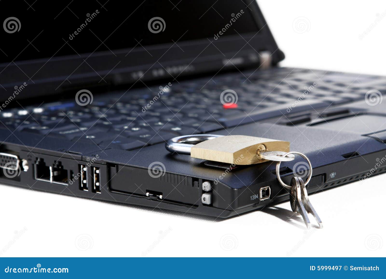 Modern Laptop Security Concept Stock Image - Image of mobility ...